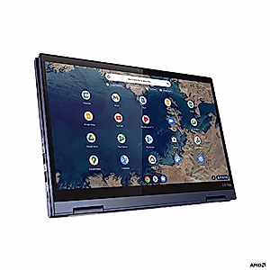 Lenovo ThinkPad C13 Yoga Chromebook Enterprise, AMD Ryzen 5 3500C, Radeon Graphics, 8GB RAM, 128GB Storage, 13.3" FHD Touch Display, Chrome OS with Chrome Enterprise Upgrade, 20UX001WUS, Abyss Blue