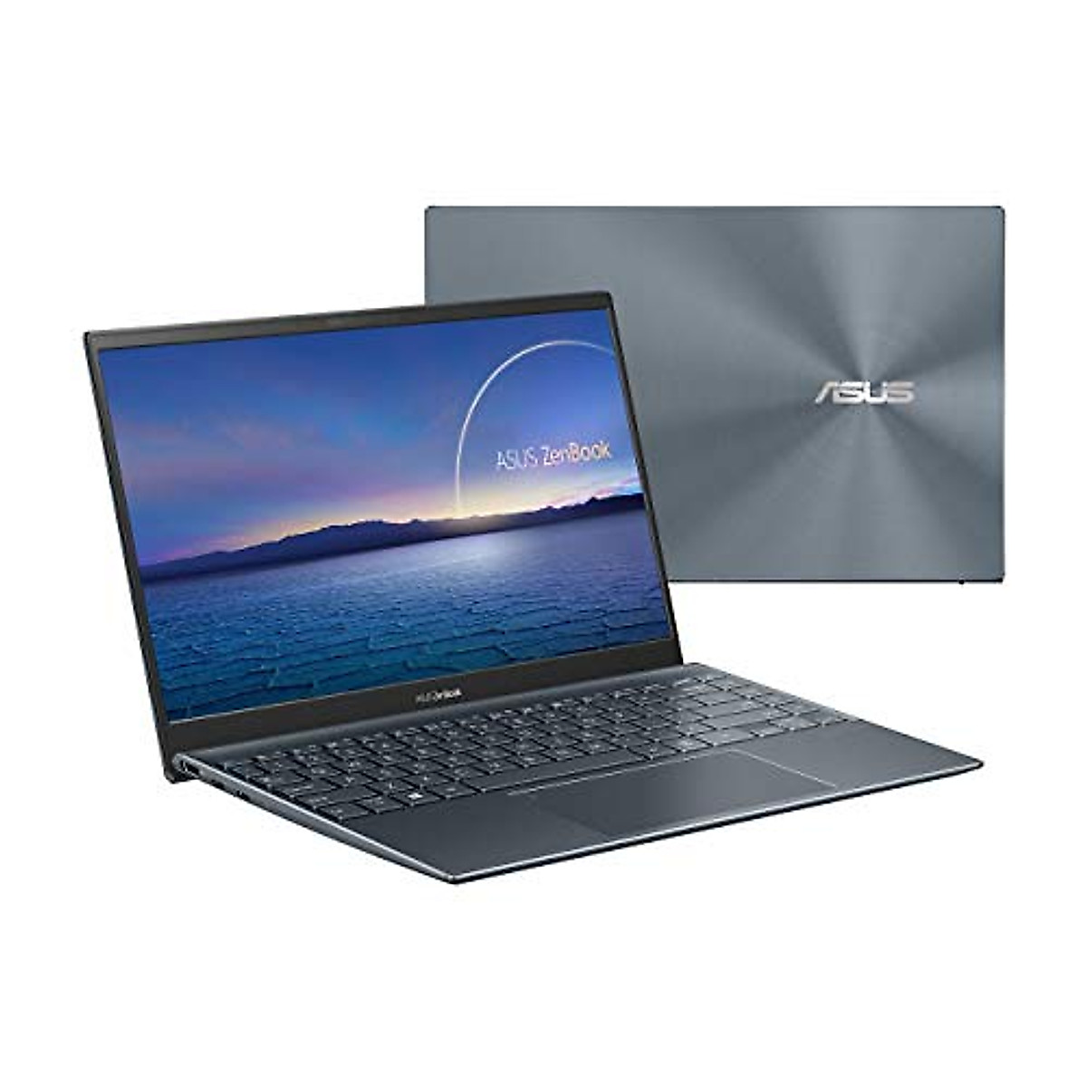 Newest Asus Zenbook 14" IPS FHD NanoEdge Bezel Display Ultra-Slim Laptop, 4th Gen AMD Ryzen 7 4700U 8-Core, 16GB RAM, 1TB PCIe SSD, Backlit Keyboard, NumberPad, Windows 10 Pro, Pine Gray