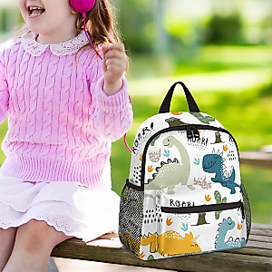 OSAM SPACE Cute Dinosaur Backpack for Boy Mini Backpack, Small Backpack 12 Inche for Kids,Toddler Backpack