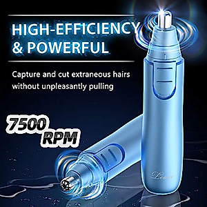 Ear and Nose Hair Trimmer for Men Women Rechargeable Trimmer with Dual Edge Blades Easy Cleaning and Washing