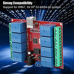 Zer one Control Switch Relay Module, 8-Channel 5V Computer USB Intelligent Control Switch Relay Module Driver