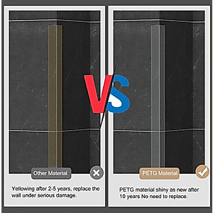 Clear Plastic Wall Corner Guards and Edge Protectors, 4 3 1.7cm Wide Self Adhesive Corner Shield Trim Strips for Home Kitchen Office, Waterproof ( Color : 1.7cm(0.6in) Width , Size : 125cm/49.2in )