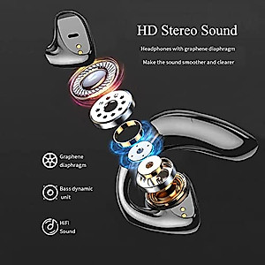WiFamTon Wireless Bluetooth Headphones Wireless Earbuds Bluetooth Earbuds Wireless Earphones Bluetooth Earphones Wireless Headphones (S900-Black)