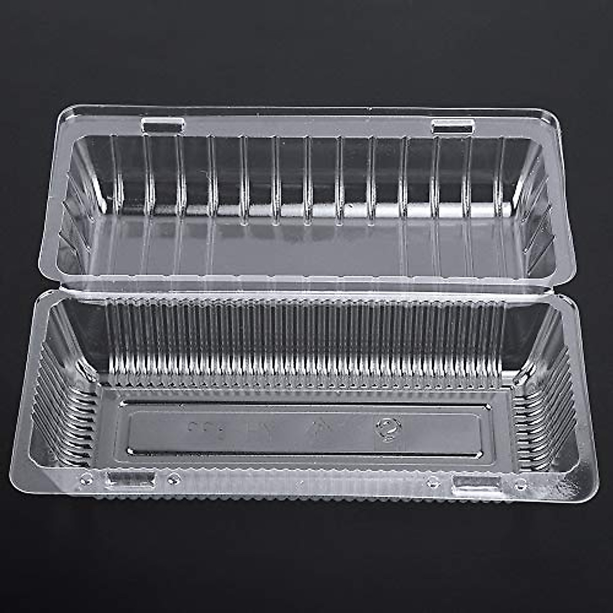 Alinory Storage Box, 25 PCS Plastic Hinged Loaf Container Food Fruit Storage Box(22.5 * 12.7cm)