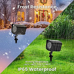Christmas Projector Lights Outdoor & Indoor, 42 HD Effects Patterns Snowflake Christmas Decorations, Waterproof IP65 with Remote Control Timer, Landscape Lights for Party Yard Garden Gift