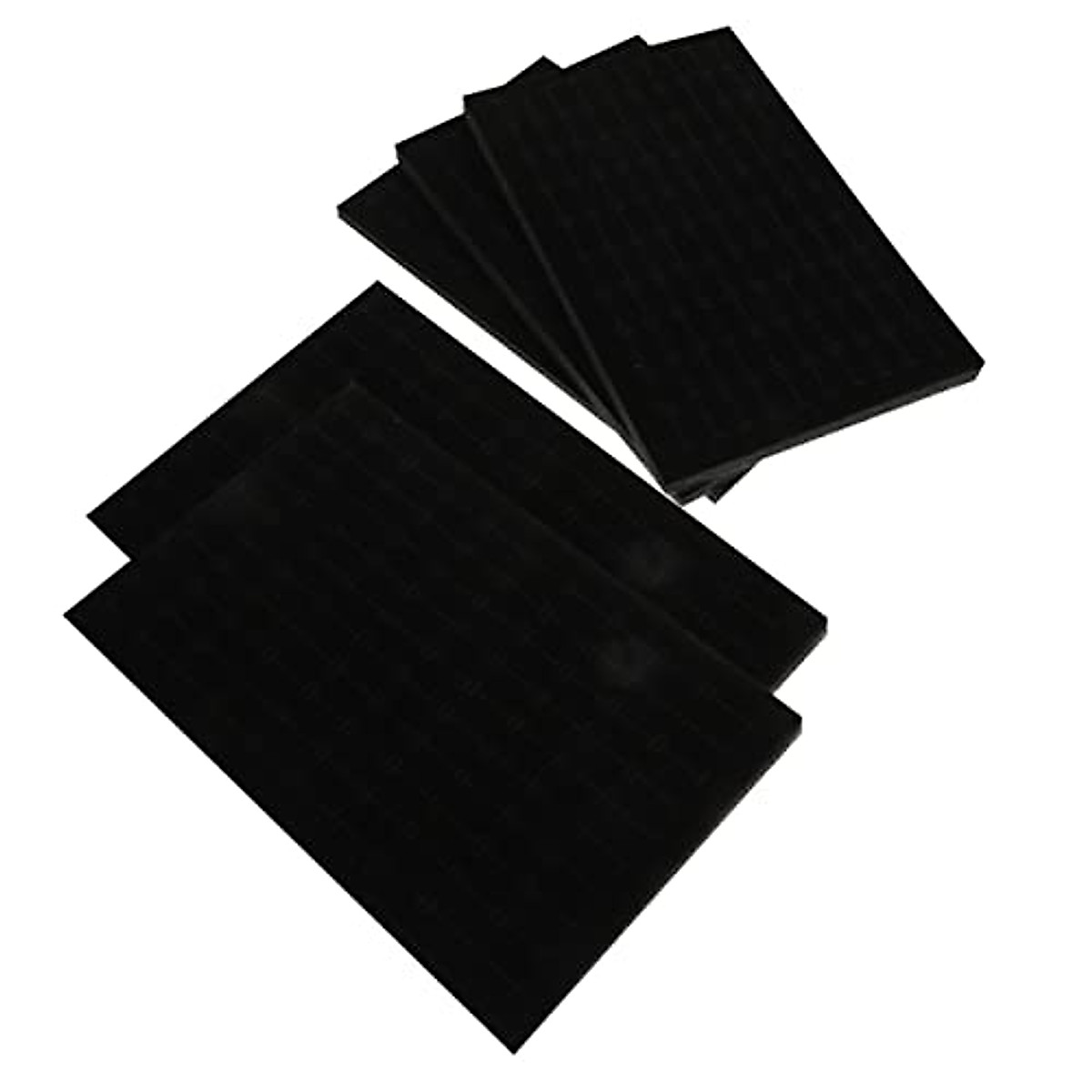 Zerodeko 15 Pcs Jewelry Box Championship Ring Display Case Foam Insert Pads Foam Earring Holder Jewelry Display Pad Jewelry Insert Display Mat Jewelry Tray Sponge Storage Organizer Travel