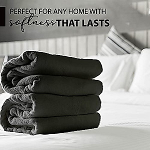 KAHAF COLLECTION 100% Cotton Bath Towels, Grey 24x48 Pack of 6 Towels, Quick Dry, Highly Absorbent, Soft Feel Towel, Gym, Spa, Bathroom, Shower, Pool, Luxury Soft Towels Light-Weight