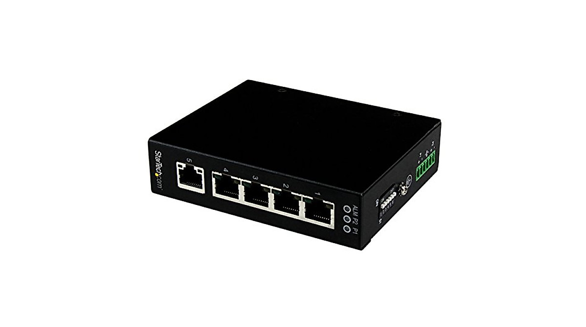 StarTech.com 5 Port Industrial Ethernet Switch | Rugged & Reliable