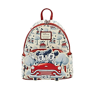 Loungefly Disney Mickey & Minnie Springtime Car Ride Mini Backpack Exclusive