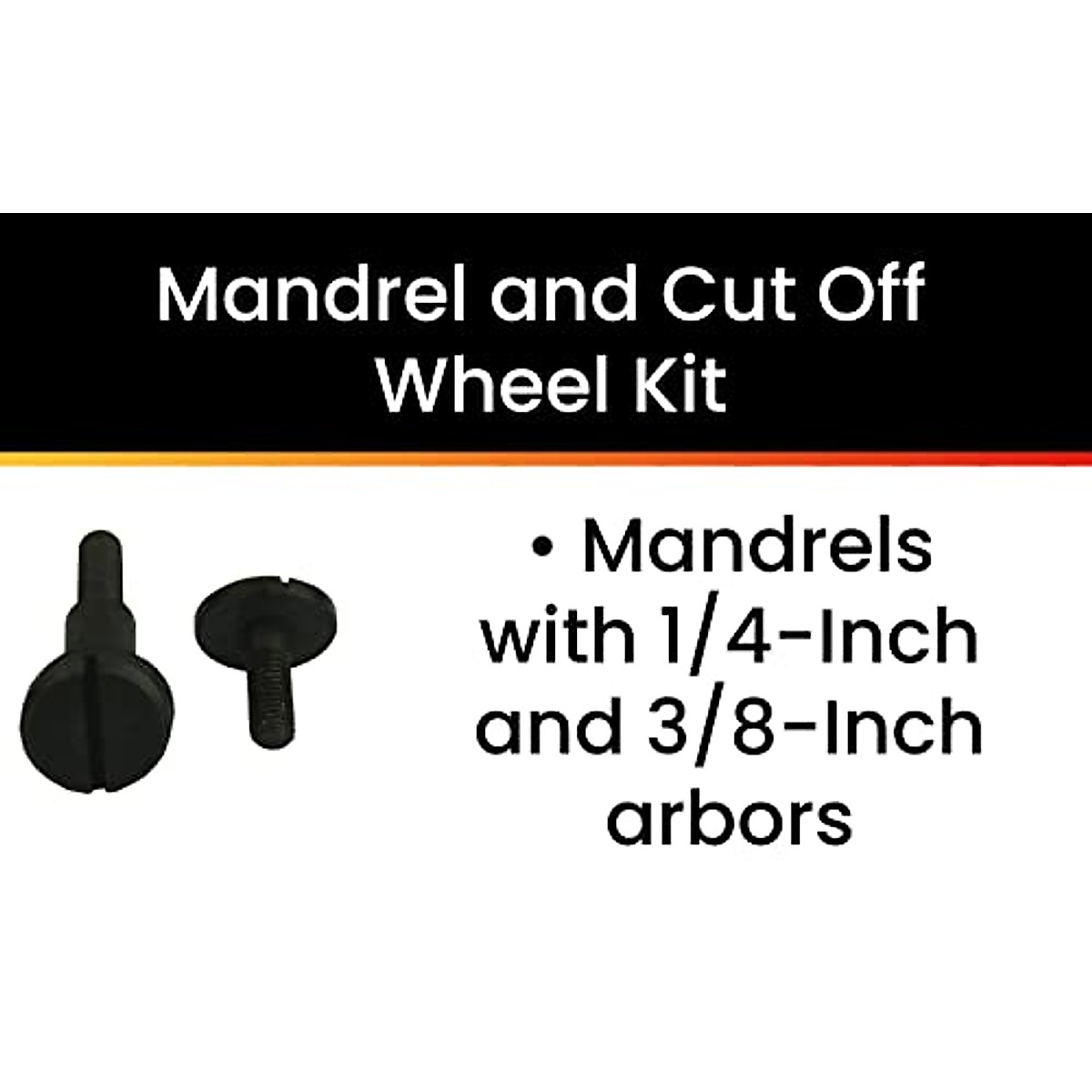Hot Max 26182 Mandrel and Cut Off Wheel Kit, 1/4-Inch Arbors