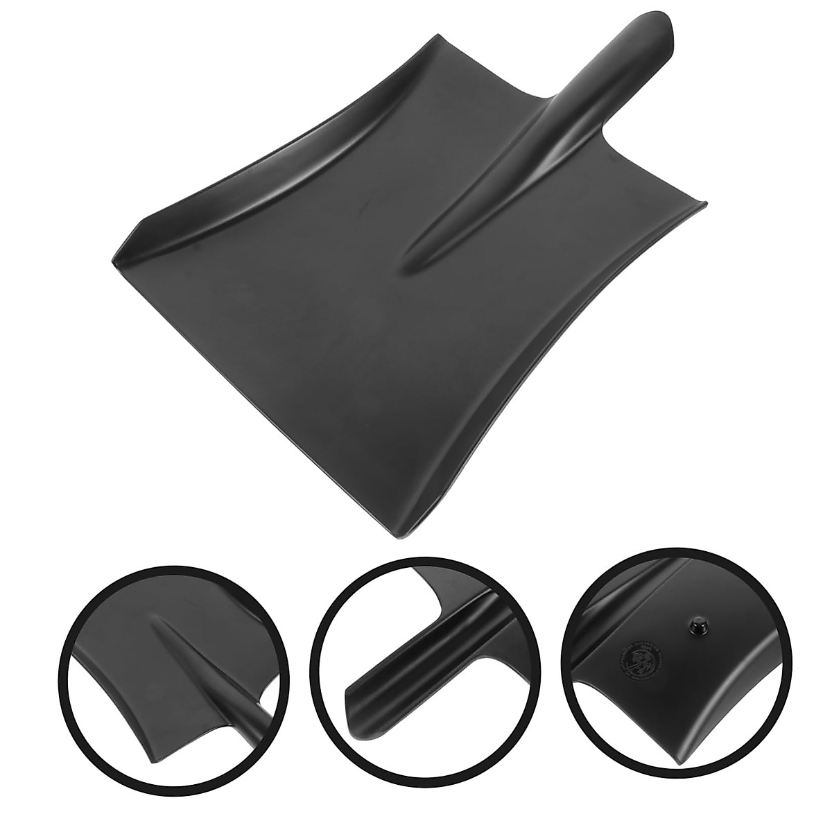 GANAZONO Plate Outdoor Dinnerware Outdoor Wok Black Plates Dinner Plate Stoneware Dinner Plates Bbq Serving Platter Bbq Fruit Plate Bbq Plate Bbq Grill Tableware Meat Black Snack