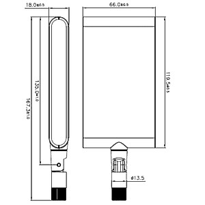Alfa Network APA-M25 Dual Band 2.4GHz/5GHz 8 / 10dBi high gain Directional Indoor Panel Antenna with RP-SMA Connector (Compare to Asus WL-ANT-157)