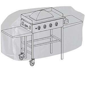 acoveritt Heavy Duty Waterproof Grill Cover for Blackstone 36" Griddle Cooking Station, Outdoor Flat Top Gas Grill Griddle Cover, Include Support Pole to Raise Up The Cover, No Water Pooling