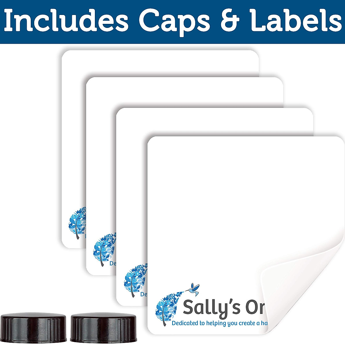 Empty Amber Glass Spray Bottles - 2 Pack - Large 16oz Refillable Bottle is Great for Essential Oils, Plants, Cleaning Solutions, Hair Mister - Durable Nozzle w/Fine Mist and Stream Setting