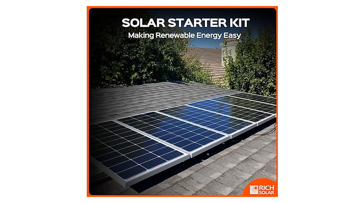 RICH SOLAR 200W Monocrystalline Solar Starter Kit w/ MPPT
