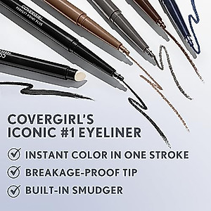 COVERGIRL Queen Collection Perfect Point Plus Eyeliner, Midnight Blue 220, 0.0080 Ounce (packaging may vary)