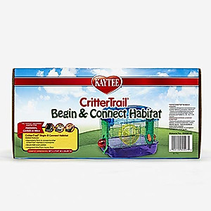 Kaytee CritterTrail Begin & Connect Habitat for Pet Mice, Dwarf Hamsters, Hamsters, or Gerbils