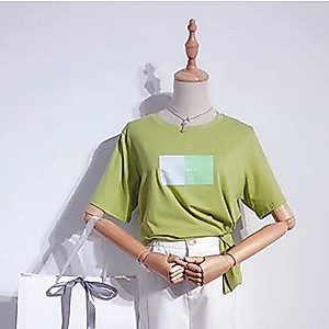 Female Dress Form Mannequin Torso, Adjustable Height 51-75 Inch Stand, Manikin Body Model with Metal Movable Rolling Base, for Clothing Dress Jewelry Display Sewing ( Without Head & Arms)