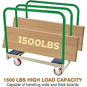 Reykilor 2000 lbs Panel Truck with Swivel Casters, Heavy Duty Panel Dolly Cart Drywall Sheet Cart Platform Truck Cart for Garage, Home, Warehouse 24 x 36 inch