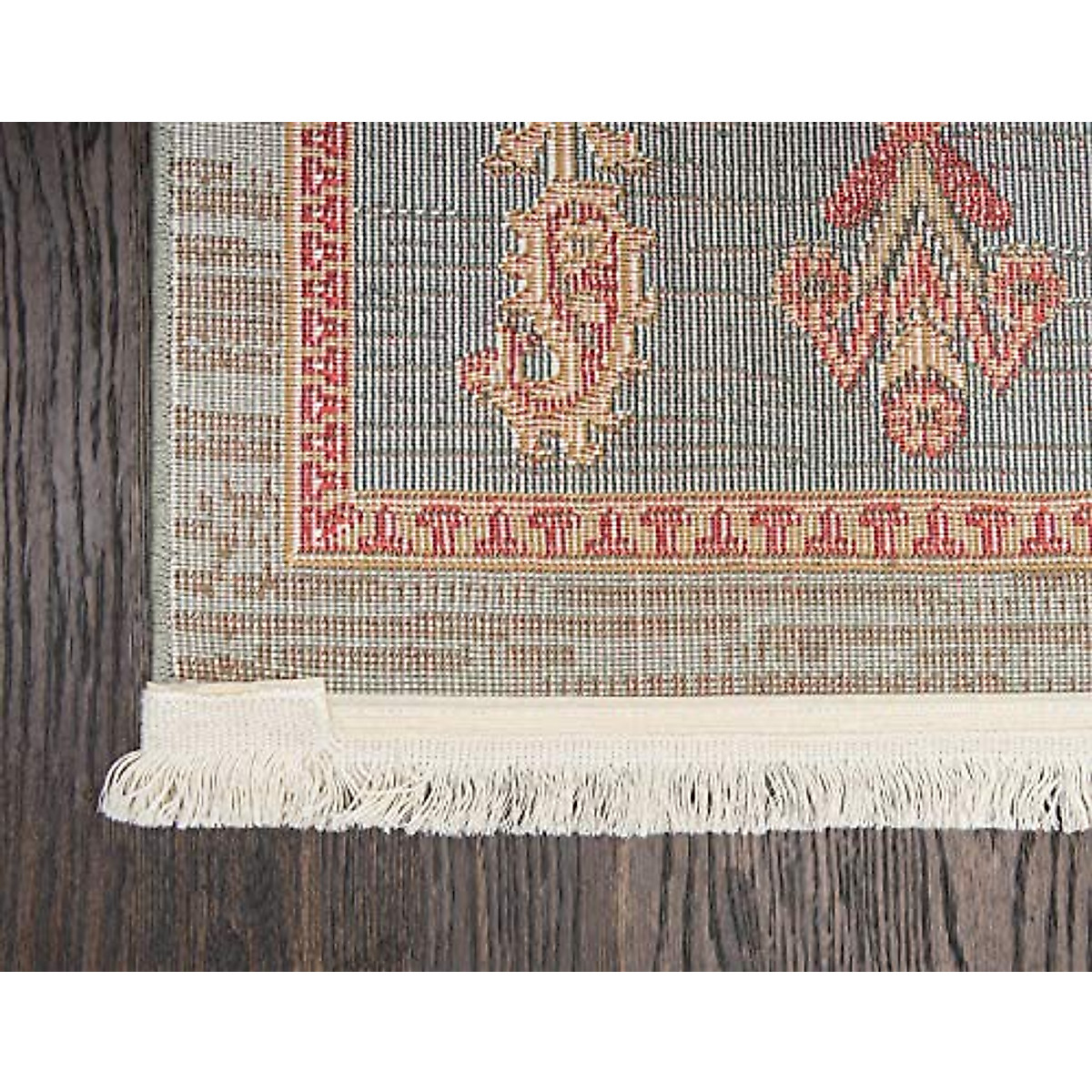 Unique Loom Fars Collection Modern Medallion Tribal Design with Natural Hues Area Rug, 9 ft x 12 ft, Light Blue/Navy Blue