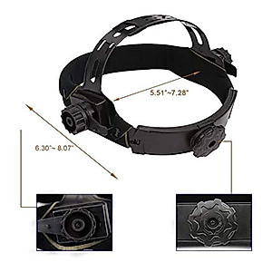 UOBEKETO Solar Auto Darkening Solar Welding Helmet Arc Tig Mig Mask Weld Welder Lens Grinding Mask with Adjustable Shade Range (lightning)