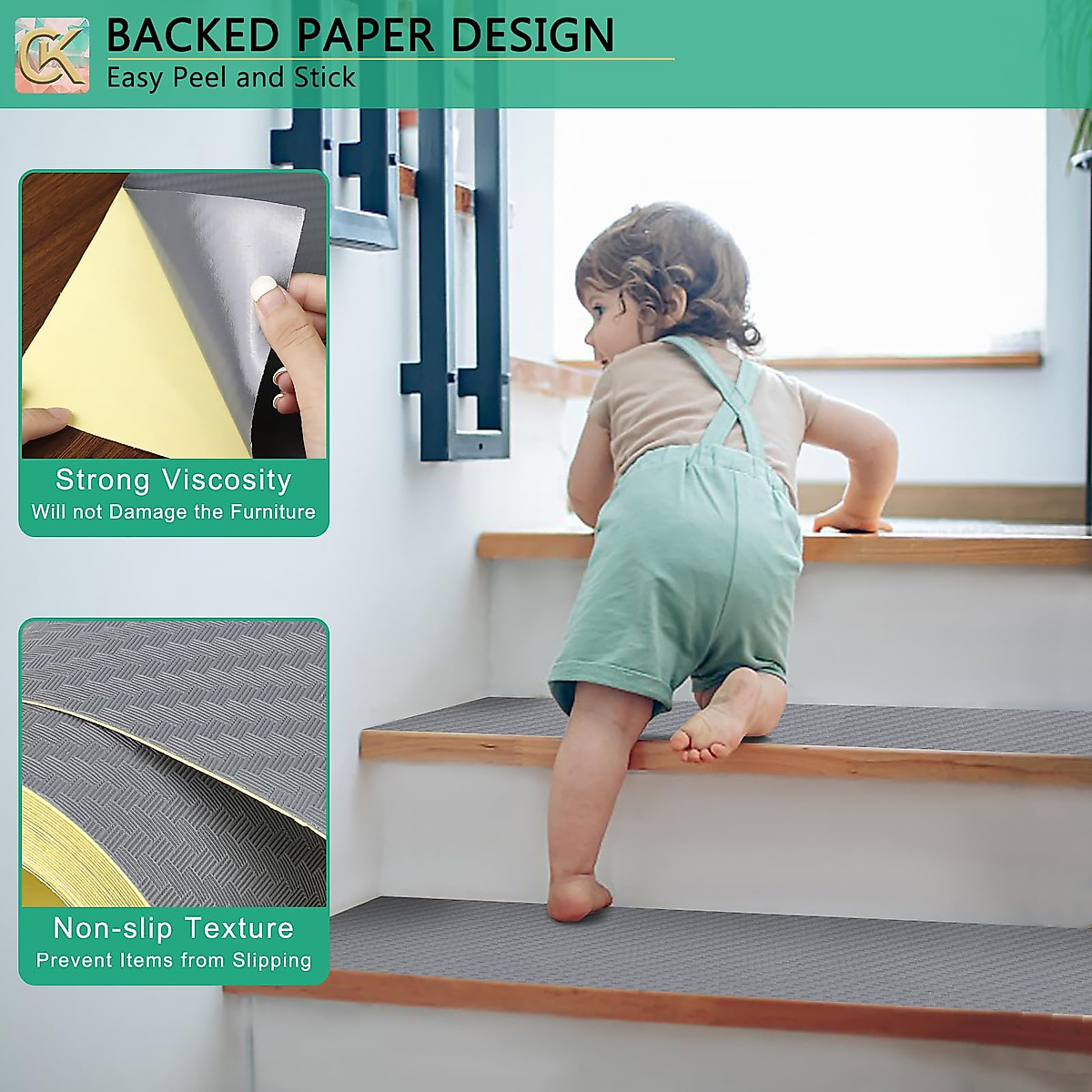 Self-Adhesive Shelf Liner Kitchen Liner, Waterproof Backed Paper Easy Peel and Stick Contact Liner Without Residue for Decor Your Desk Surface, Kitchen Countertops (Silver, 11.8 x 118.1 inches)