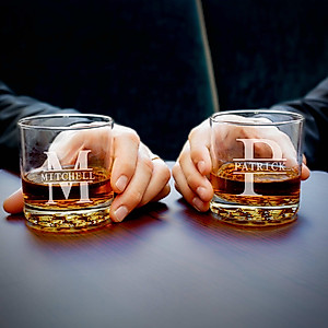 Classic Groomsman Custom Whiskey Glass (Personalized Product)