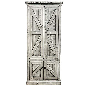 American Heartland MFG. Rustic Double Door Pantry, Rustic Dela Verria
