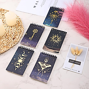 EOOUT Small Spiral Notebook, Aesthetic Pocket Notebook, 16pcs, 3x5 Inches, Memo Pads, Home Office College School, Lined College Ruled Paper, 60 Sheets Per Notebook, 8 Styles