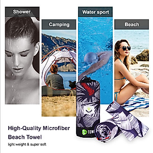4Monster Camping Towels 3 Size at 1 Pack,Quick Dry Microfiber Towel,Beach Travel Towel Ultra Compact,Soft Gym Towel for Hiking Yoga Travel Sports Backpacking Trip and Pool