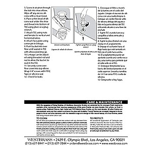 Westbrass D323-26 14-Inch 20 Gauge Brass Trip Lever Bath Waste and Overflow with Grid