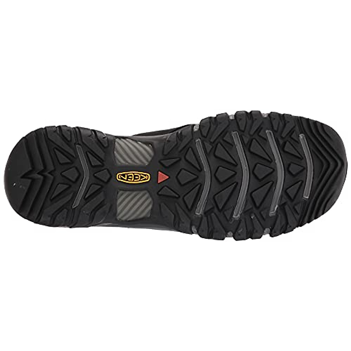 KEEN Men's Ridge Flex Low Height Waterproof Hiking Boots, Black/Magnet, 9