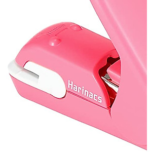 Kokuyo Stapleless Stapler, Red Pink Harinacs Press, Holeless for 5 Sheets Binding (SLN-MPH105P)