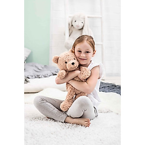 Steiff Jimmy Teddy Bear, Premium Teddy Bear Stuffed Animal, Teddy Bear Toys, Stuffed Teddy Bear, Teddy Bear Plush, Plushy Toy for Girls Boys and Kids, Soft Cuddly Friends (Light Brown, 16")