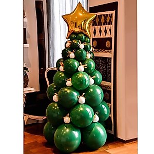 BONROPIN Christmas Balloon Garland Arch kit 96 Pieces Christmas tree Balloons for Christmas Party Decorations