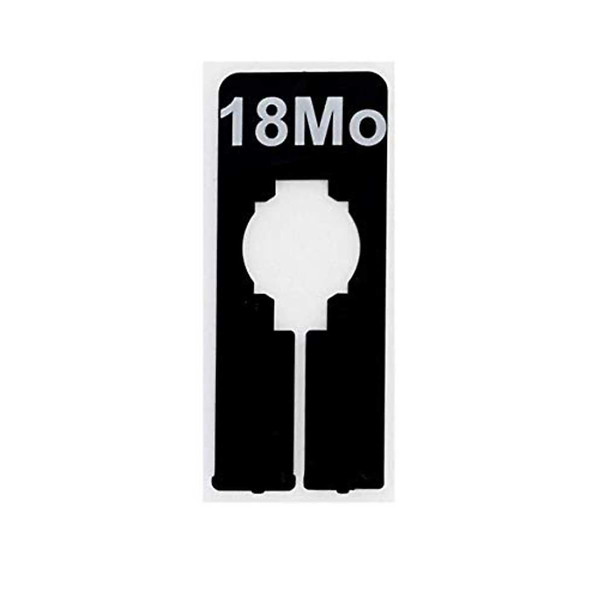 NAHANCO QSDBWKIT5, Black Rectangular Clothing Size Dividers with White Print for Baby/Kids, 3MOS – 4T, Kit of 10 (10 Sizes, 1 Piece Each)