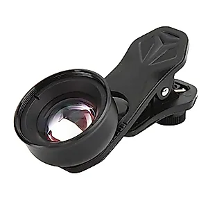 Cell Phone Camera Lens, 100mm Universal Multilayer Coating Professional HD No Distortion Smartphone Macro Lens with Flower Lens Clip
