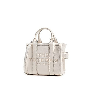 Marc Jacobs Women's The Micro Tote, Cotton/Silver, One Size