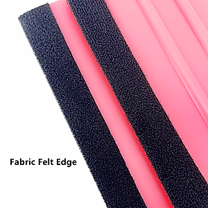 Umaki 2Piece Plastic Vinyl Scraper Car Tint Film Tools Decal Applicator with Micro Fiber Felt, Scratchless Durable Plastic Squeegee for Craft Adhesive Vinyl, Automotive Vinyl Film Wrap Graphic, Pink