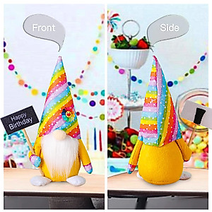 2pcs Birthday Gnomes Swedish Tomte Gnome Decor Birthday Gifts Handmade Scandinavian Garden Gnomes Valentines Day Tiered Tray Decorations