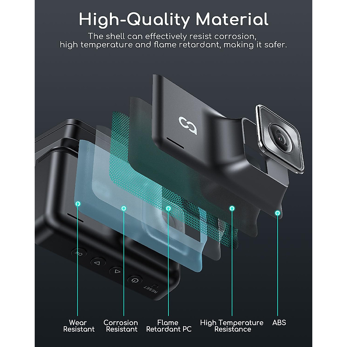 Dual Dash Cam Front Rear - COOAU 2.5K Car Camera 3” IPS Screen with WiFi APP - Dashboard Cam GPS WDR G-Sensor | 24H Parking Mode Night Vision | Loop Recording