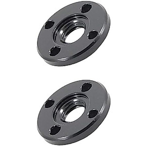 (2 Pack) N134467 Angle Grinder Nut Angle Grinder Hex Hole Flange Nuts Compatible with 636226-00 DWE402 DWE4012 DWE4120 Angle Grinder Replacement Parts - 5/8-11, black