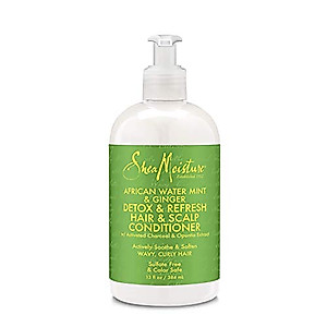 SheaMoisture Hair & Scalp Clarifying Conditioner for Curls African Water Mint Paraben Free 13 oz
