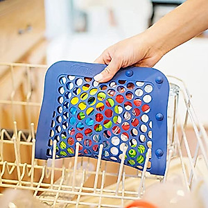 Dr. Brown's Baby Bottle Dishwasher Basket and 100% Silione Dishwasher Bag, for Standard Baby Bottle Parts, Pumps, Pacifiers and More