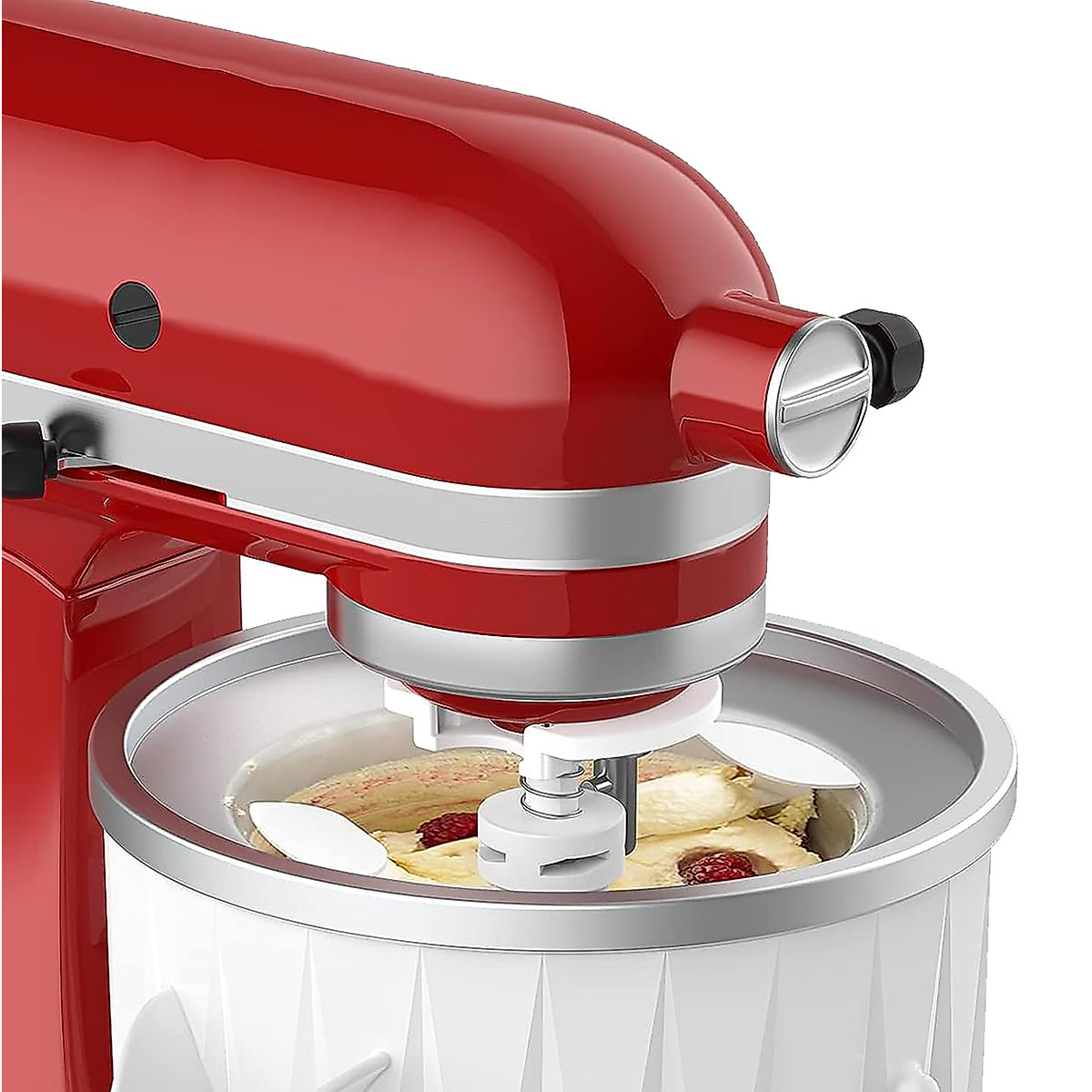 Ice Cream Maker Parts for KitchenAid Stand Mixer, Ice Cream Drive Attachment for Ice Cream & Sorbet Gelato Maker, Fit for KitchenAid Ice Cream Bowl by FOCOllK