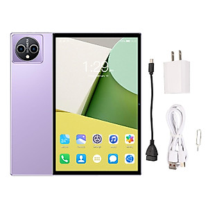Honio 4G LTE Phone Tablet, Octa Core CPU 8GB RAM 256GB ROM 10.1 Inch FHD Tablet 100-240V for Entertainment (US Plug)