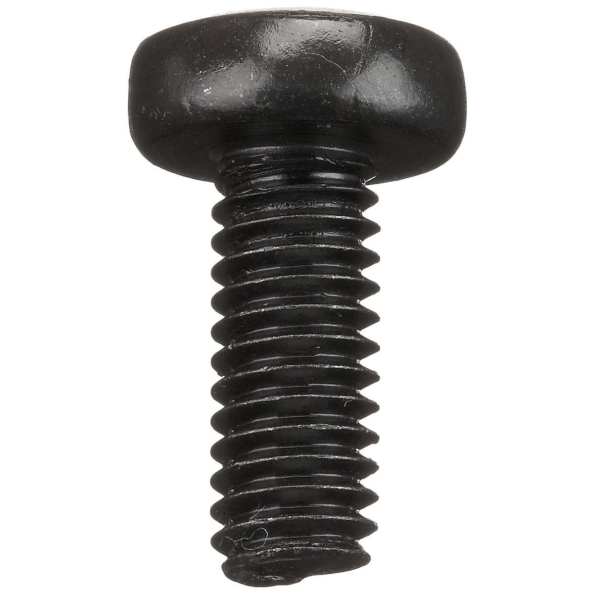 Small Parts M410D7985AB Steel Pan Head Machine Screw, Black Oxide Finish, Meets DIN 7985, #2 Phillips Drive, M4-0.7 Thread Size, 10 mm Length, Fully Threaded, Import (Pack of 100)