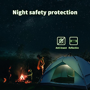 Napfox Pop up Camping Tent Outdoor Waterproof 3-4 Person Folding Cabin Tent Hiking Family Camping Tent Family Tent Travel Season (Blue)