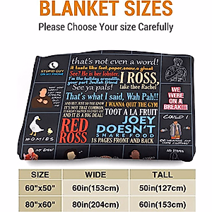 Taka Deal Personalised Friends Blanket Tv Show. Fleece Throw Friends Blanket with Dialogues for Friends Merchandise Fan. Best Gift for Christmas & Birthday. (Friends Blanket 2, 60" X 80")
