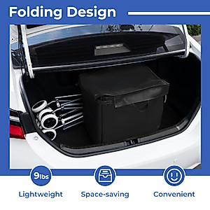 COSTWAY Folding Shopping Cart, Portable Grocery Cart on Wheels with Removable Waterproof Oxford Cloth Liner, Transport Up to 120 Pounds, Lightweight Utility Cart for Groceries, Laundry (Black)